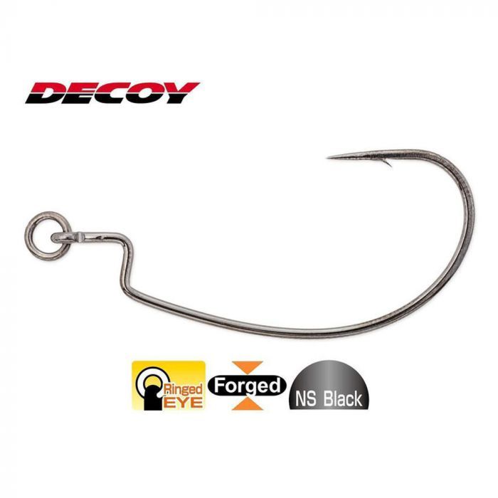 Decoy Ringed KG Offset Worm417 Hook, Spin Fishing