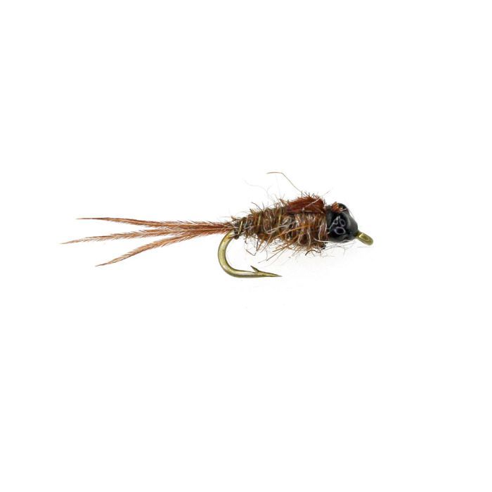 Nymph Head Evo Mayfly Clinger, brown, Fly Fishing