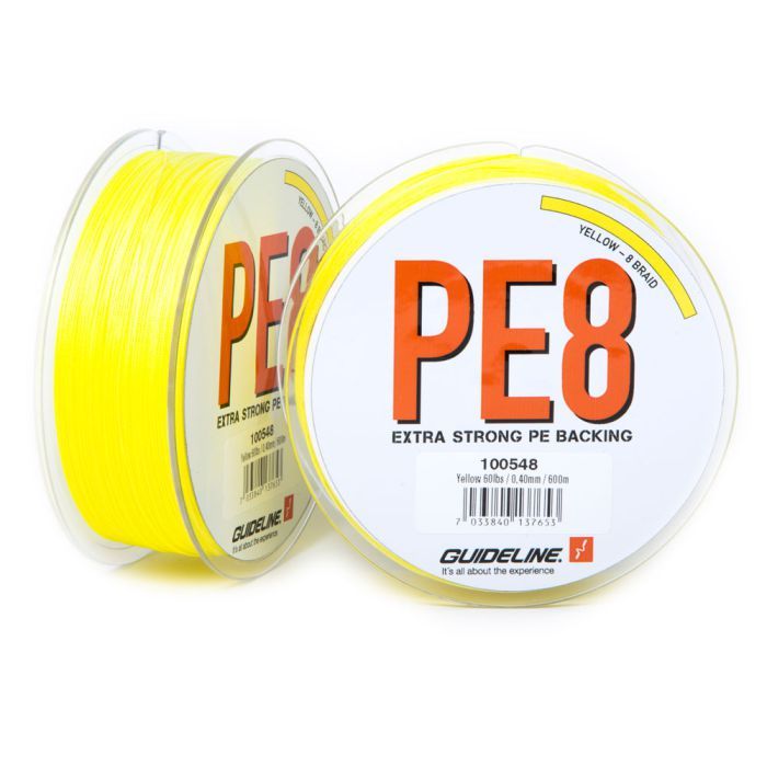 Guideline PE Backing, yellow, Fly Fishing