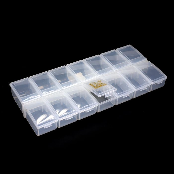 Hareline 14 Large Individual Compartment Box