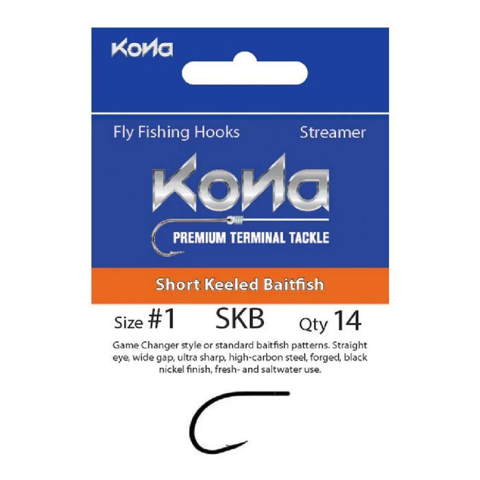 Kona Short Keeled Streamer (SKB) Hook, Fly Tying