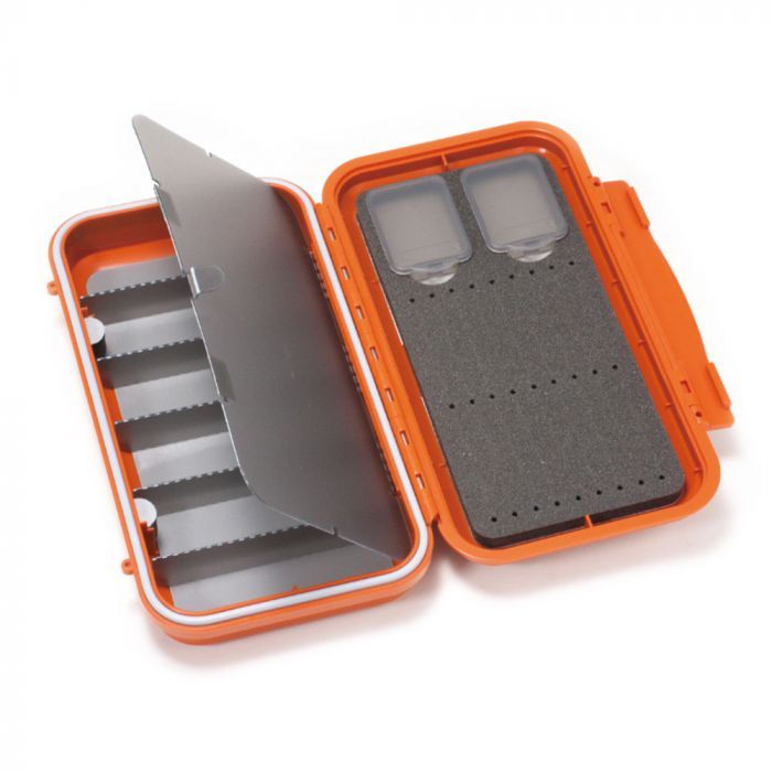 C&F CF-3406H wasserdichte Tubenfliegenbox, burnt orange