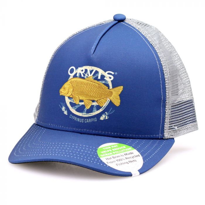 Orvis Cyprinus Carpio Trucker Cap, navy, Fly Fishing