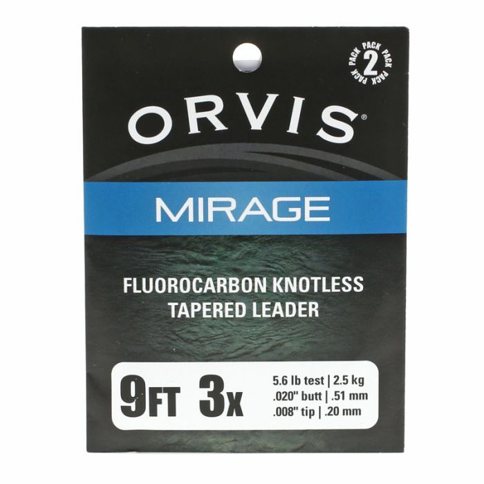 Orvis Mirage Fluorocarbon Leader, 2 pack