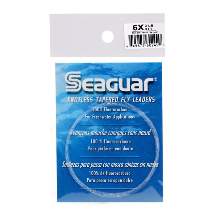 Seaguar Fluorocarbon Fly Leader, 9 ft., Fly Fishing