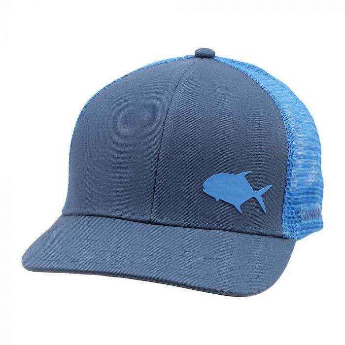 Simms Payoff Permit Trucker Cap, blue depths