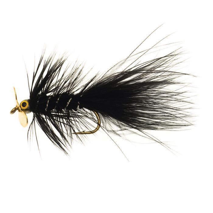 Dog Nobbler Propeller, black, Fly Fishing