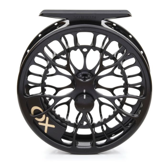 Mulinelli Vision XO Click Fly Reel, nero, pesca a mosca