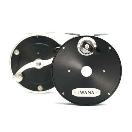 IWANA Retro 1:2 Multiplier Salmon Fly Reels, black, Fly Fishing