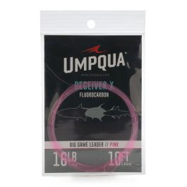 Umpqua Deceiver HD Big Game Fluorocarbon Leader, pink, 10ft., Fly Fishing