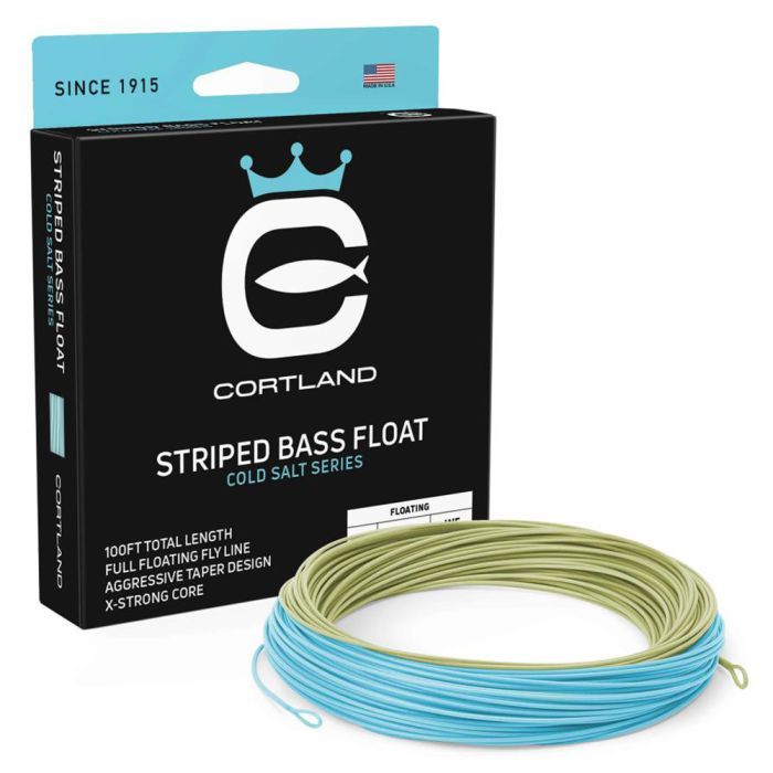 Cortland Cold Salt Striped Bass Float WF Floating Fly Line, Fly Fishing