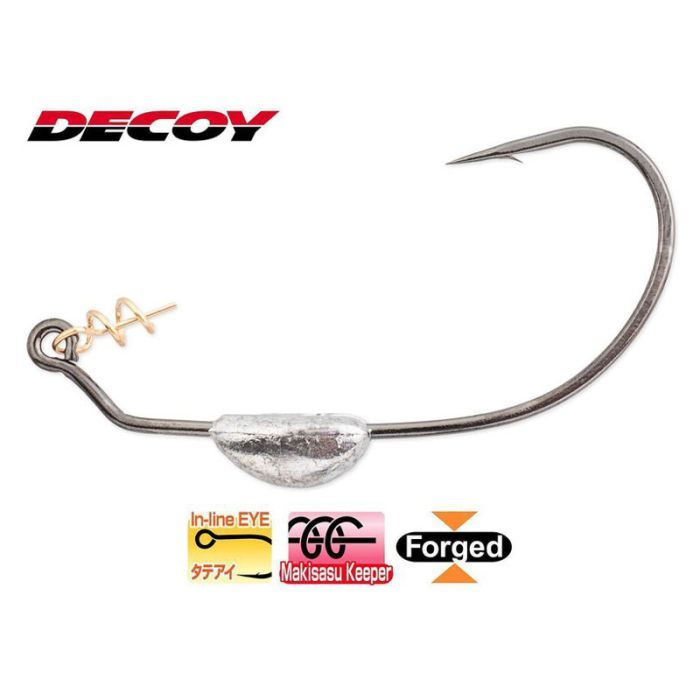 Decoy Makisasu Weighted Worm130 Hook, Spin Fishing