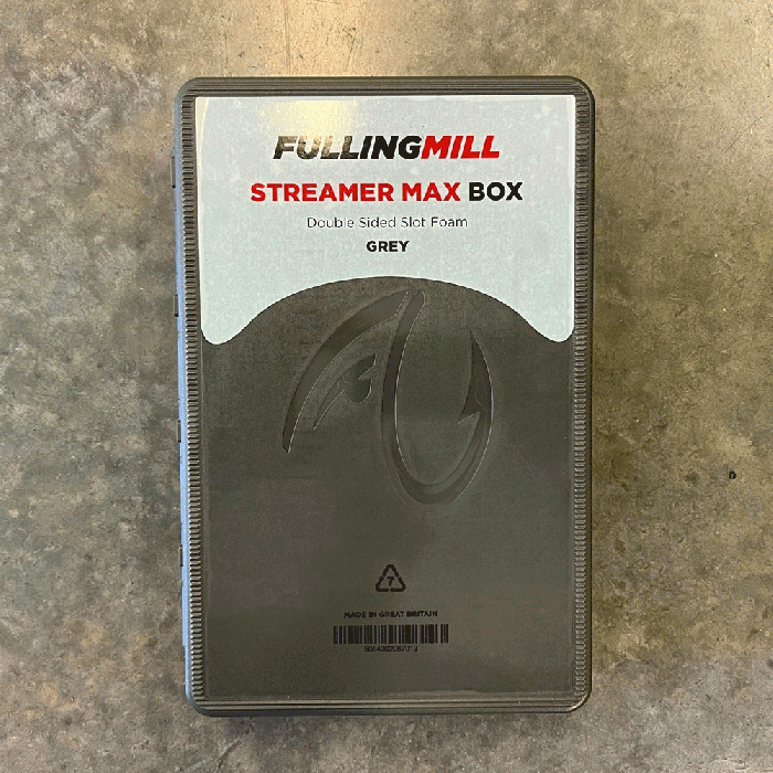 Fulling Mill Streamer Max Box, grau, Fliegenfischen