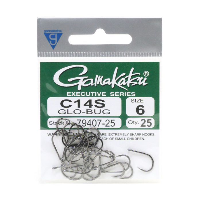 Gamakatsu C14S Glo Bug Hook Haken
