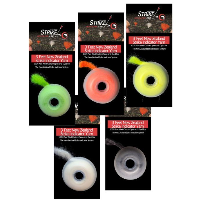 New Zealand Strike Indicator Wool Yarn Spools, Fly Fishing