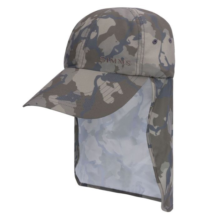 Simms Superlight Sunshield Cap, regiment camo olive drab, Fly Fishing