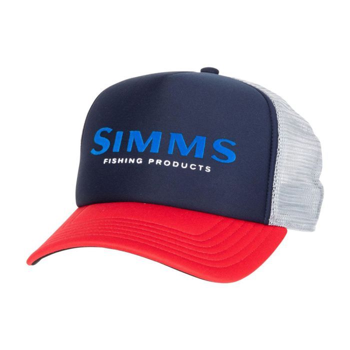 Simms Trout Patch Trucker Cap, navy, Fly Fishing
