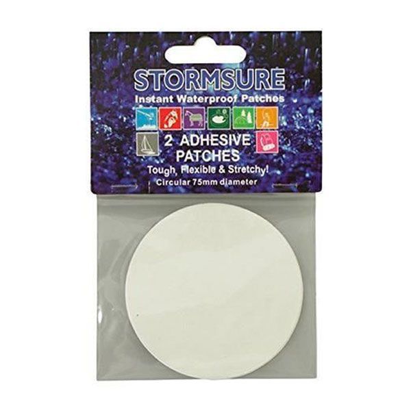 Stormsure Patch Circular Reparaturpatches, 2 x 7.5 cm, Fliegenfischen
