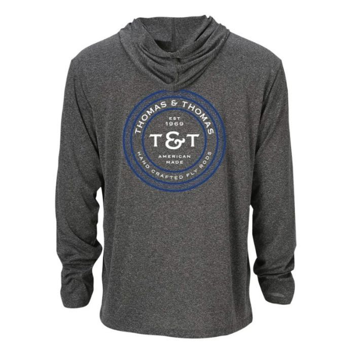 Thomas & Thomas Sun Hoody, heather gray, Fliegenfischen, Angeln, Outdoor