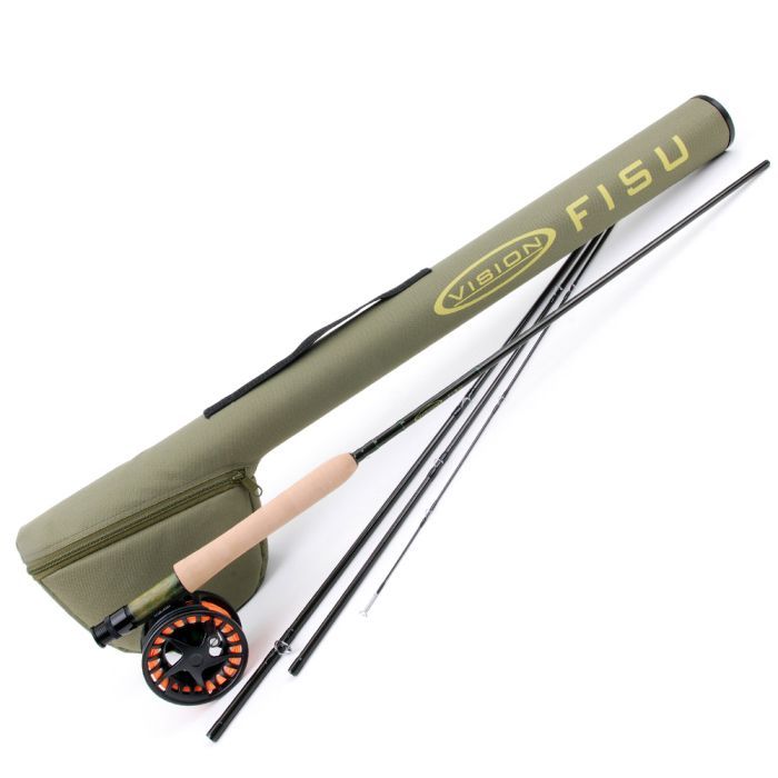 Vision FISU Rute/Rolle/Schnur Set, ready to go