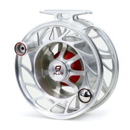 Hatch Finatic 9Plus Fly Reel, silver/red - 2nd Hand, used Fishing ...