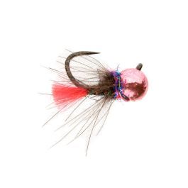 Fulling Mill Micro Red Tag Pinky Jig Nymph, widerhakenlos, Fliegenfischen