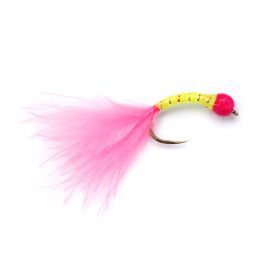 Fulling Mill Puddle Bug, chartreuse / pink, Fliegenfischen