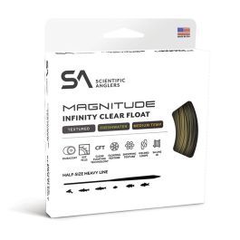 Scientific Anglers Magnitude Infinity Fly Line, Buckskin/Clear Head ...