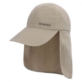 Simms Bugstopper Sunshield Cap, stone, Fly Fishing