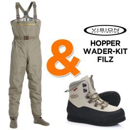Vision Hopper Wading Kit (Waders + Wading Boots)