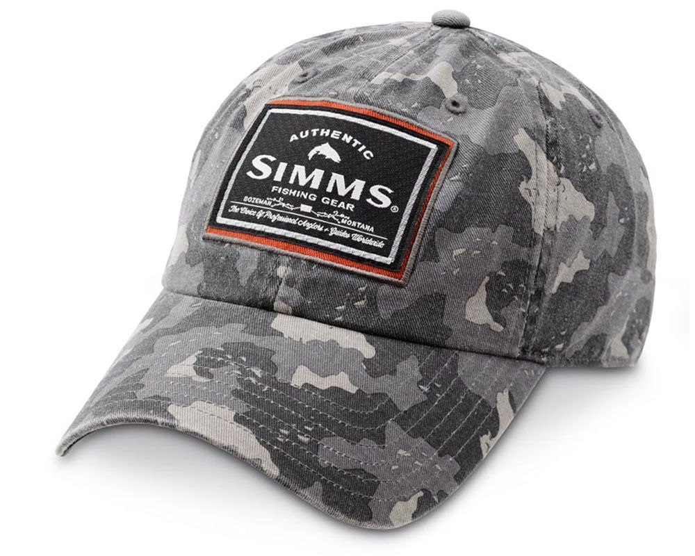 Simms Single Haul Cap, Camo Grau